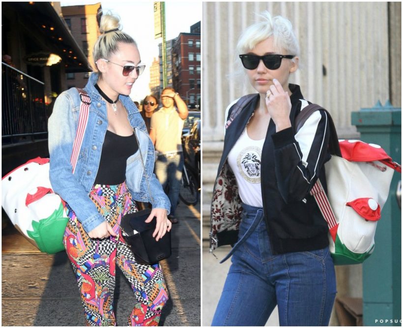 Miley Cyrus changes her looks as quick as possible