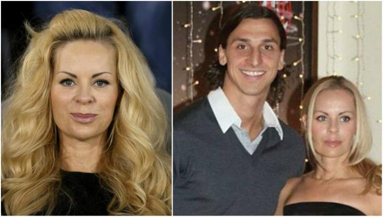 Swedish Striker Zlatan Ibrahimovic and his family: wife and kids