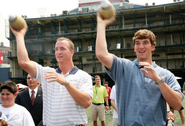 All-time greatest quarterback Peyton Manning and family