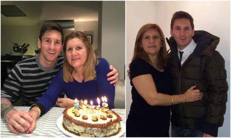 Barcelona’s all-time goal scorer Lionel Messi his supportive family