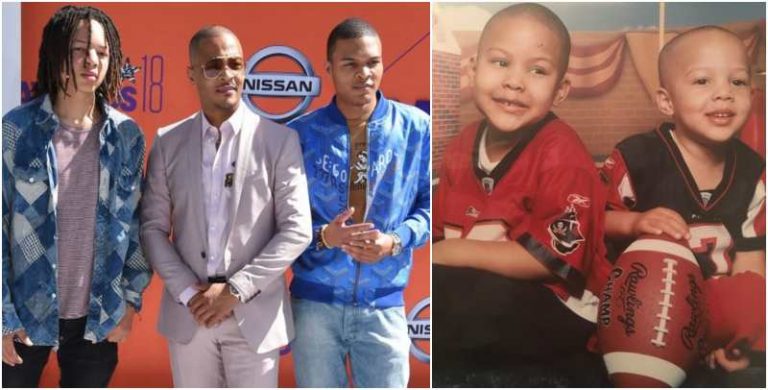 Rapper Tip Harris' large blended family